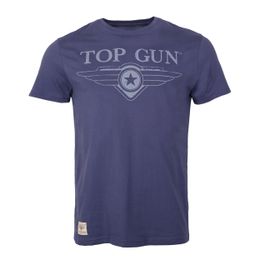 T-Shirt Top Gun "TG20213038", Damen, Gr. 50M, blau (navy), Obermaterial: 100% Baumwolle, Shirts T-Shirt