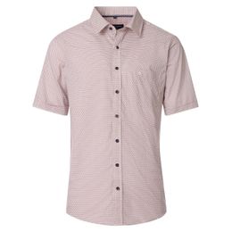 Kurzarmhemd Casamoda "Casamoda Freizeithemd Kurzarm Print", Herren, Gr. XXL, Normalgr&ouml;&szlig;en, rot, 100% Baumwolle, bedruckt, l&auml;ssig geschnitten, Hemden