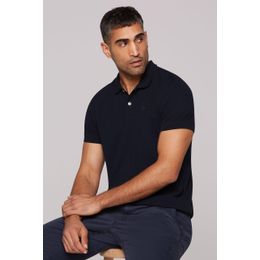 Poloshirt CMPD, Herren, Gr. M, blau, Material: 100% Baumwolle, bedruckt, figurbetont normal, eingesetzt B&uuml;ndchen, Shirts, aus Baumwolle
