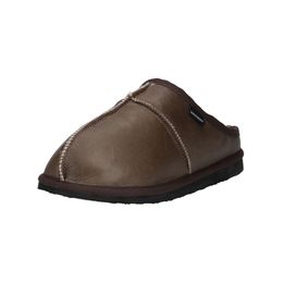 Hausschuh Shepherd "Shepherd Hausschuhe Leder", Herren, Gr. 44, braun, Leder, Schuhe Hausschuh