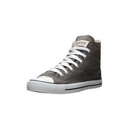Sneaker Ethletic "White Cap Hi Cut", Damen, Gr. 39, grau (donkey grau, just weiß), Obermaterial: 100% Baumwolle; Futter: 100% Baumwolle; Decksohle: 100% Baumwolle; Sohle: 100% Naturkautschuk, Schuhe Sneakerboots Canvassneaker Sneaker high, Keine Angabe
