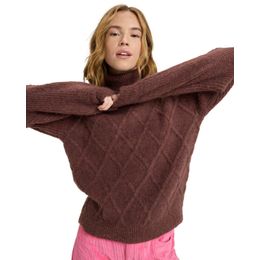 Sweatshirt Roxy "Picture Moment", Damen, Gr. XL, huckleberry, 54% Nylon, 23% Modacryl, 23% Polyester, Sweatshirts Sweatshirt
