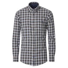 Langarmhemd Casamoda "Casamoda Freizeithemd kariert", Herren, Gr. XL, Normalgr&ouml;&szlig;en, blau, 100% Baumwolle, kariert, l&auml;ssig geschnitten, Hemden