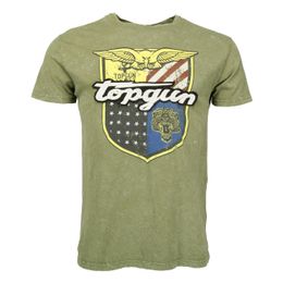 T-Shirt Top Gun "Insignia TG20191064", Herren, Gr. 3xl, gr&uuml;n (olive), Obermaterial: 100% Baumwolle, Shirts T-Shirt