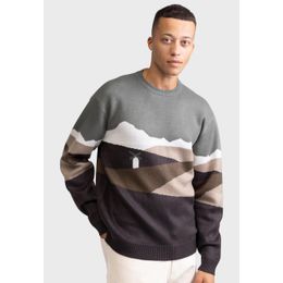 REDEFINED REBEL EST. 2013 Rundhalspullover REDEFINED REBEL "Redefined Rebel Knit RRColby Knit REGULAR FIT", Herren, Gr. XXL, gr&uuml;n (agave gr&uuml;n), Strick, 90% Acrylic/ 10% Nylon, lang, Pullover Rundhalspullover