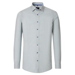 Businesshemd Venti "Venti Businesshemd Print", Herren, Gr. 41, Normalgr&ouml;&szlig;en, blau (helles himmelblau), 97% Baumwolle, 3% Elasthan, bedruckt, sehr figurbetont, Hemden
