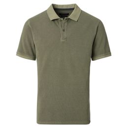 Poloshirt Casamoda "Casamoda Polo-Shirt uni", Herren, Gr. L, gr&uuml;n (dunkelgr&uuml;n), 95% Baumwolle, 5% Elasthan, Shirts
