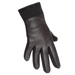 Strickhandschuhe Pearlwood "SMILLA", Damen, Gr. 8, braun (braun all), Materialmix, unifarben, Handschuhe, weiches Fleece-Innenfutter, Temperaturregulierend, Strickbündchen