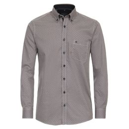 Langarmhemd Casamoda "Casamoda Freizeithemd Print", Herren, Gr. M, Normalgr&ouml;&szlig;en, gelb, 100% Baumwolle, bedruckt, comfort fit, Hemden