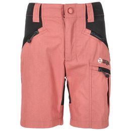 Shorts ZIGZAG "Bono", M&auml;dchen, Gr. 116, EURO-Gr&ouml;&szlig;en, pink (pink, schwarz), 93% Polyester, 7% Elasthan, mehrfarbig, normal, Hosen Shorts, mit praktischem Dehnbund