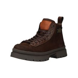 Replay Herren Schnürstiefelette "Replay Stiefelette Veloursleder/Textil", Gr. 45braun, Textil, Veloursleder, Schuhe