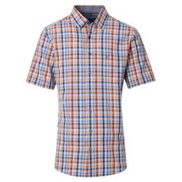 Kurzarmhemd Casamoda "Casamoda Freizeithemd Kurzarm kariert", Herren, Gr. L, Normalgr&ouml;&szlig;en, blau (hellblau), 100% Baumwolle, kariert, comfort fit, Hemden