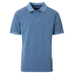 Poloshirt Casamoda "Casamoda Polo-Shirt uni", Herren, Gr. M, blau (türkis), 95% Baumwolle, 5% Elasthan, Shirts