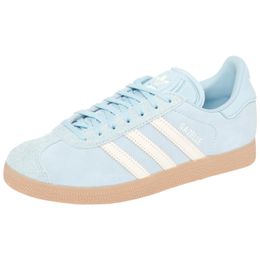 Sneaker adidas originals "GAZELLE", Gr. 37, clear sky, cream weiß, gum 3, Leder, Sportlich, Schuhe