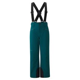 Skihose Ziener "AXI-Z pants junior", Mädchen, Gr. 116, EURO-Größen, turquoise ocean ripstop, Obermaterial: 100% Polyester; Futter: 100% Polyamid; Wattierung: 100% Polyester, Hosen Skihose