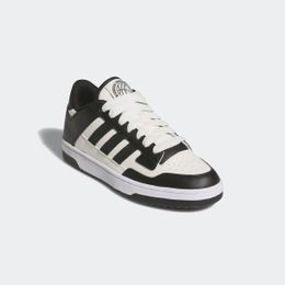 Sneaker adidas Sportswear "RAPID COURT LOW", Gr. 40, schwarz-weiß (core schwarz, cloud weiß, cloud weiß), Leder, Synthetik, Schuhe