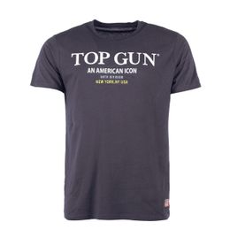 T-Shirt Top Gun "TG20213002", Herren, Gr. 52L, blau (navy), Obermaterial: 100% Baumwolle, Shirts T-Shirt