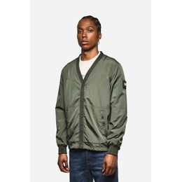 Wolljacke Weekend Offender "RONSON PARACHUTE CARDIGAN Herren", Herren, Gr. M, schwarz forest, 100% NYLON, normal, Jacken, Jacke Herren, leichte &Uuml;berjacke, V-Ausschnitt, Strickjacke, Sale