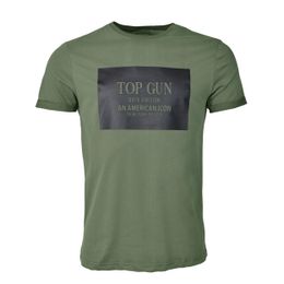 T-Shirt Top Gun "TG20213011", Herren, Gr. 56XXL, gr&uuml;n (olive), Obermaterial: 100% Baumwolle, Shirts T-Shirt