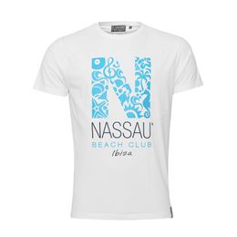 T-Shirt NASSAU BEACH "NB231046", Damen, Gr. 48S, wei&szlig; (sanftes wei&szlig;), 100% Baumwolle, Shirts T-Shirt