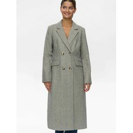 N&uuml;mph Kurzmantel N&Uuml;MPH "N&uuml;mph Coat NURAVEN", Damen, Gr. 40, medium grau mel, Obermaterial: 80% Polyester, 20% Wolle, M&auml;ntel Kurzmantel