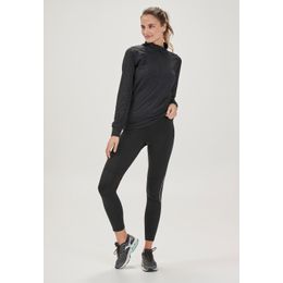 Lauftights Endurance "MAHANA LONG", Damen, Gr. 44, EURO-Gr&ouml;&szlig;en, schwarz, 90% Polyester, 10% Elasthan, unifarben, lang, Hosen, mit reflektierenden Elementen