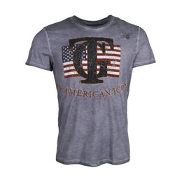 T-Shirt Top Gun "TG20201113", Damen, Gr. 48S, grau (dove), Obermaterial: 100% Baumwolle, Shirts T-Shirt