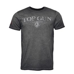 T-Shirt Top Gun "TG20213001", Herren, Gr. 56XXL, schwarz, Obermaterial: 100% Baumwolle, Shirts T-Shirt