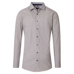 Businesshemd Venti "Venti Businesshemd Print", Herren, Gr. 38, Normalgr&ouml;&szlig;en, beige, 100% Baumwolle, bedruckt, schmal, Hemden