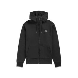 Fred Perry Sweatjacke Herren Größe XL schwarz / weiß