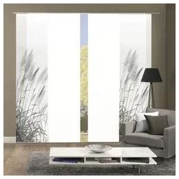 Schiebegardine Home Wohnideen "PAMPAS", grau, B:60cm H:245cm, Polyester, Gardinen, DIGITALDRUCK