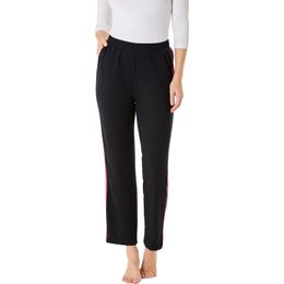 feel good Damen Hose schwarz + fuchsia, Gr&ouml;&szlig;e 40/42