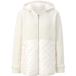 CR&Eacute;ATION L Damen Winterjacke im Materialmix ecru Gr&ouml;&szlig;e 38