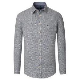Langarmhemd Casamoda "Casamoda Freizeithemd Print", Herren, Gr. 4 XL, primary_ausgabeGroessentyp, grau, 100% Baumwolle, bedruckt, lässig geschnitten, Hemden