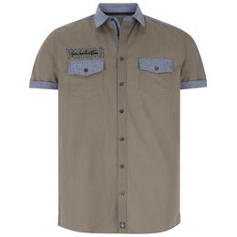 Jan Vanderstorm Button Up Shirt 'Herkko' male Beige size L