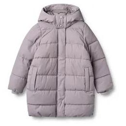Steppjacke Wheat "Puffer Coat Yrsa", Mädchen, Gr. 110, schwarz lavender, Web, Obermaterial: 100% Polyester, unifarben, casual, A-Linie, Langarm Bündchen, Jacken, wasserdicht, atmungsaktiv