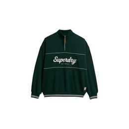 Superdry Sweatshirt 'Country Club' Damen Größe XXL dunkelgrün / weiß
