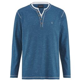 Babista Langarmshirt Herren Gr&ouml;&szlig;e XXXL blau / wei&szlig; / wei&szlig;meliert