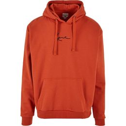 Karl Kani Sweatshirt 'KM-HD011-042-01 KK' Herren Gr&ouml;&szlig;e XL dunkelorange / schwarz