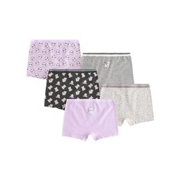 next Unterhose M&auml;dchen Gr&ouml;&szlig;e 98 grau / lavendel / schwarz / offwhite