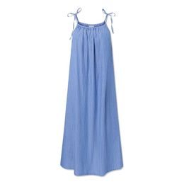 STUDIO FEDER Kleid Damen Gr&ouml;&szlig;e 34 blau / wei&szlig; Winterkleid