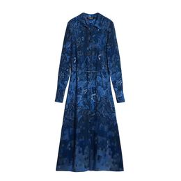Desigual Kleid Damen Gr&ouml;&szlig;e 42 blau Winterkleid