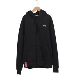 Alpha Industries Kapuzenpullover Herren Größe XL Second Hand schwarz
