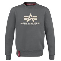 Alpha Industries Basic Sweater greyblack, Größe M