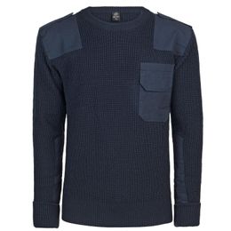 Brandit BW Pullover mit Brusttasche navy, Gr&ouml;&szlig;e XL
