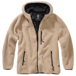 Brandit Ladies Teddyfleecejacket Hood camel, Gr&ouml;&szlig;e L