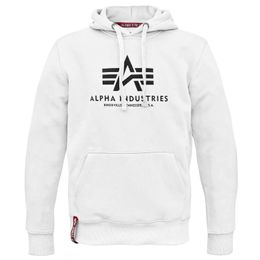 Alpha Industries Basic Hoody Kapuzen Pullover weiss, Gr&ouml;&szlig;e L