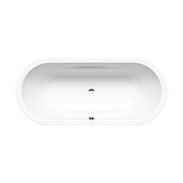 Kaldewei VAIO DUO OVAL 951 Badewanne 233100011001 180 x 80 cm Invisible Grip, glänzend, alpinweiß