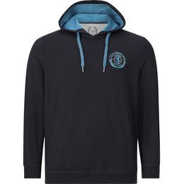 CHARLES COLBY Sweatshirt 'Earl Todd' Herren Gr&ouml;&szlig;e 5XL Gro&szlig;e Gr&ouml;&szlig;en blau / schwarz
