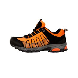 GUGGEN Mountain Sportlicher Schn&uuml;rschuh 'Wandern Trekkingschuhe T002 Wanderschuhe' Damen Gr&ouml;&szlig;e 39 orange / schwarz